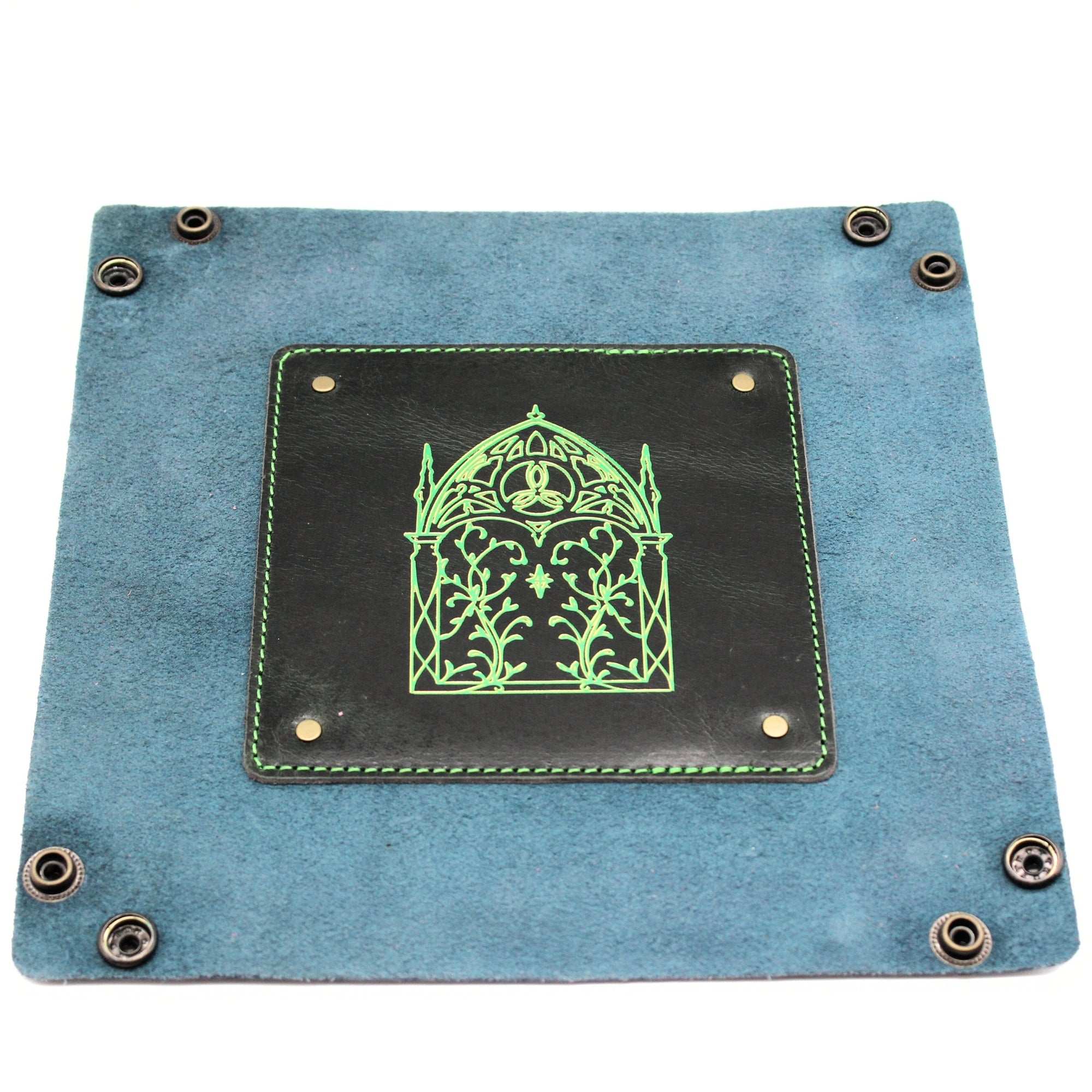 Elven Gate Dice Rolling Tray | TTRPG and DnD Leather Accessory – 12 ...
