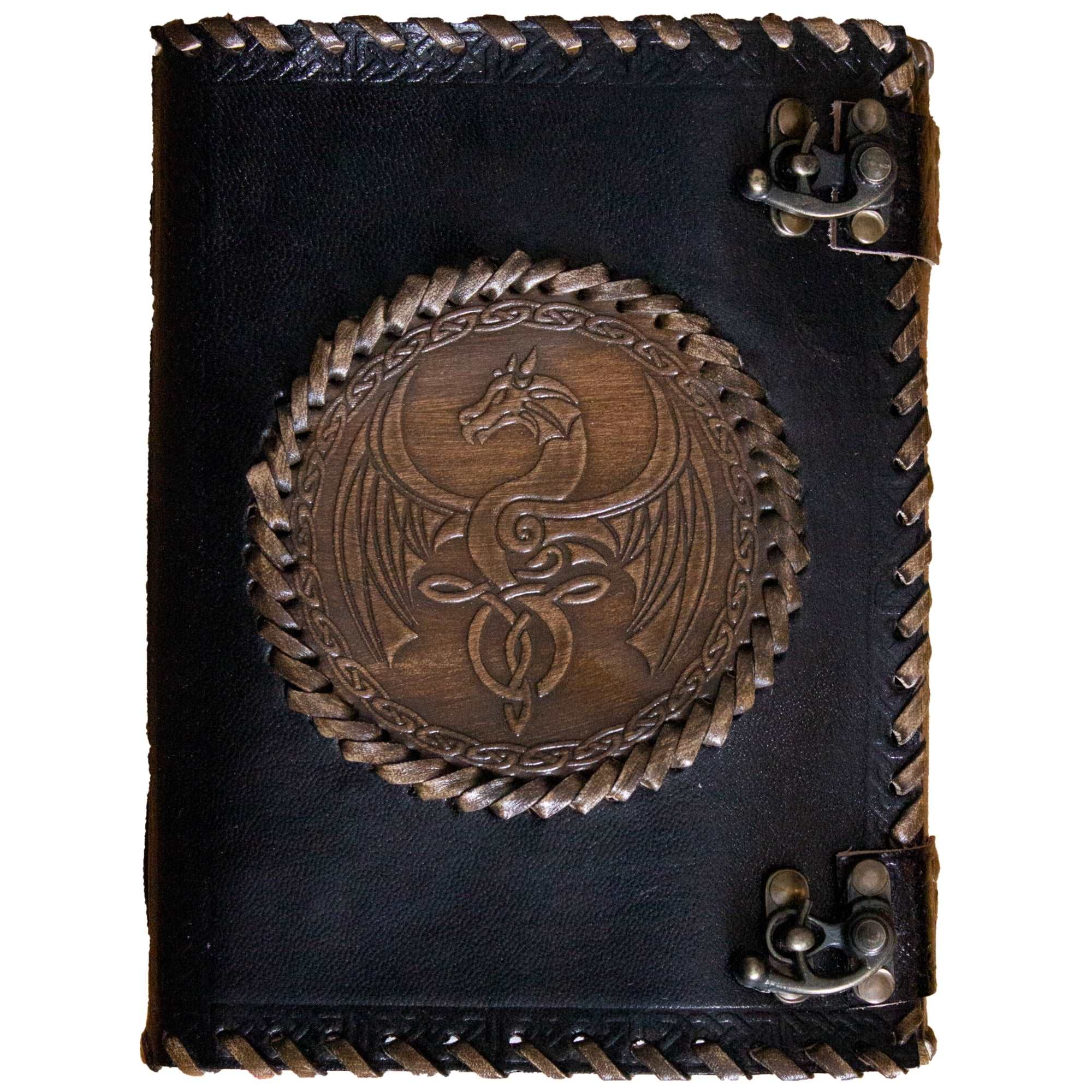Dragon Crest Leather Journal | Best for TTRPGs and DnD – 12 Parsecs Designs