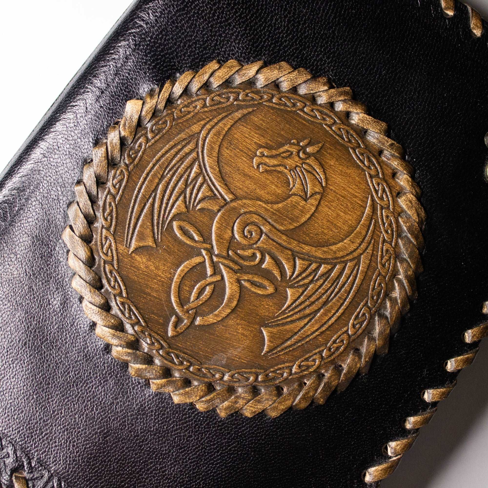 Dragon Crest Leather Journal | Best for TTRPGs and DnD – 12 Parsecs Designs
