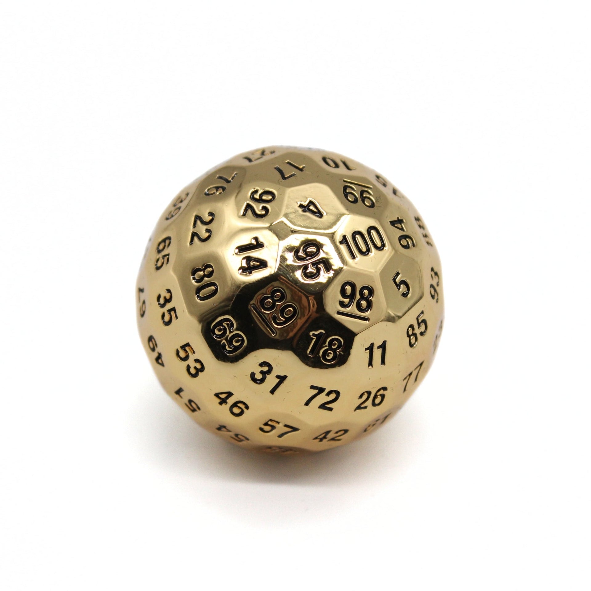 Gold Plated D100 Die | Ultimate Dungeons and Dragons TTRPG Die – 12 ...